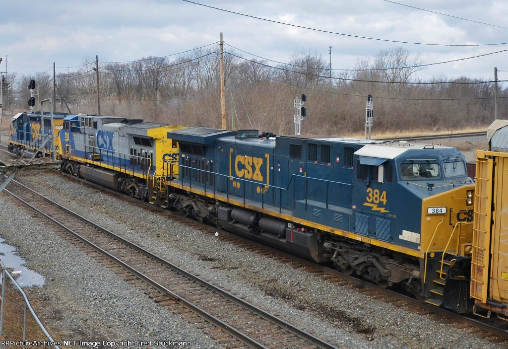CSX 384 rounds out this trio.